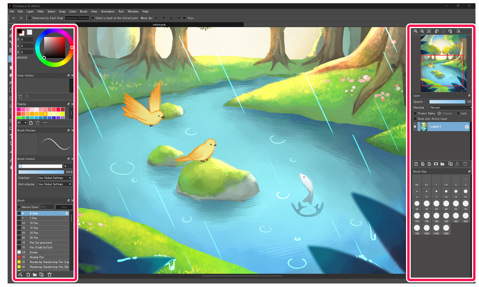 How to See Windows | FireAlpaca Manual